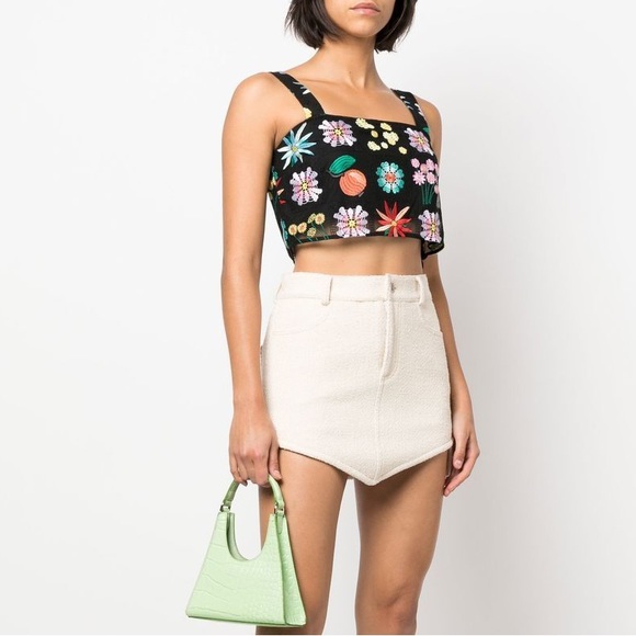STAUD | Tops | Nwt Staud Regina Embroidered Crop Top | Poshmark
